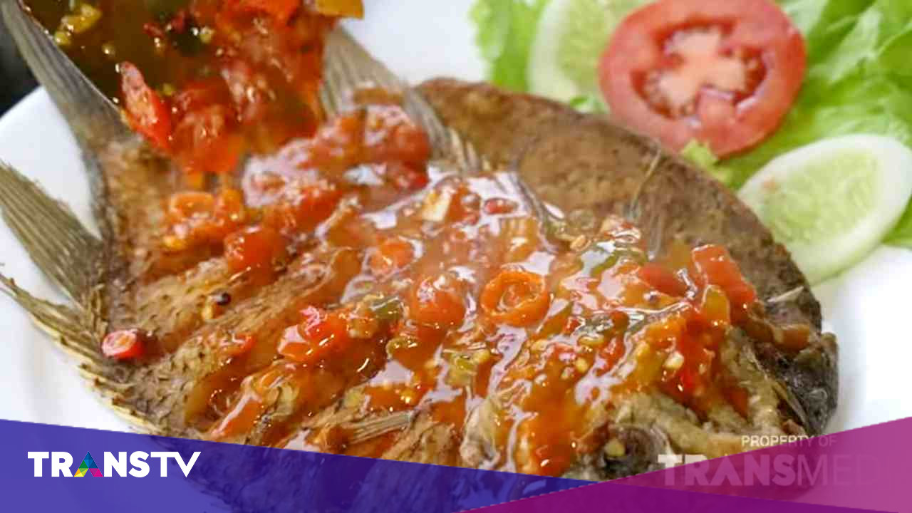 Kerenyahan Gurame Goreng Garing Berpadu Dengan Sambal Rica - Trans TV