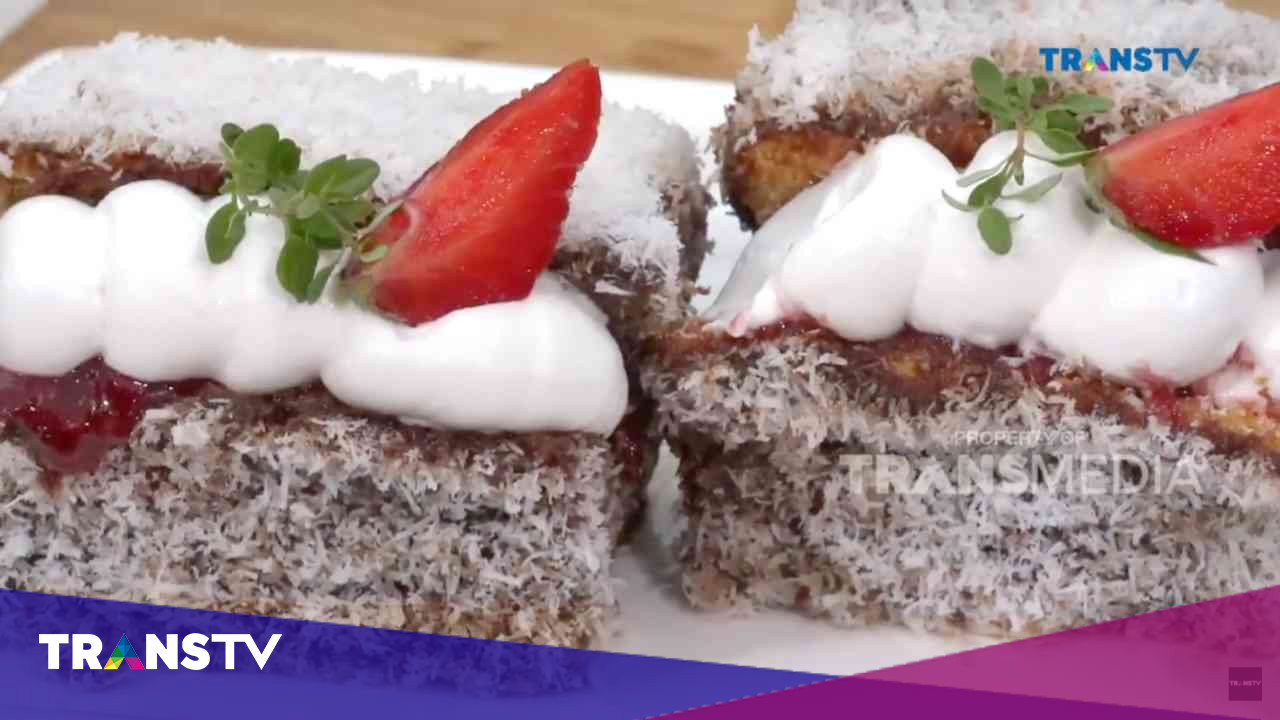 Lamington Cake Khas Australia Yang Manis, Lembut Dan Gurih - Trans TV